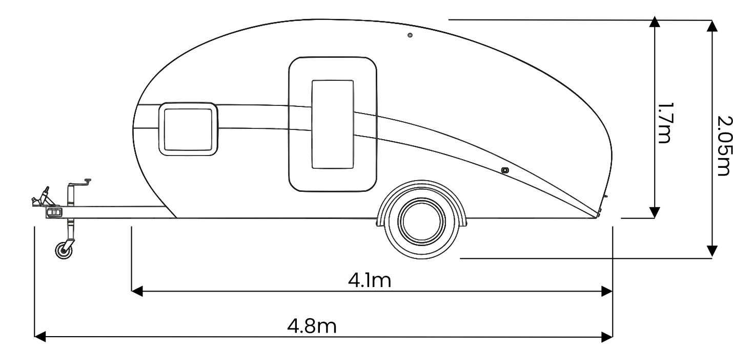 Light Weight Camper - JAG Teardrop Camper